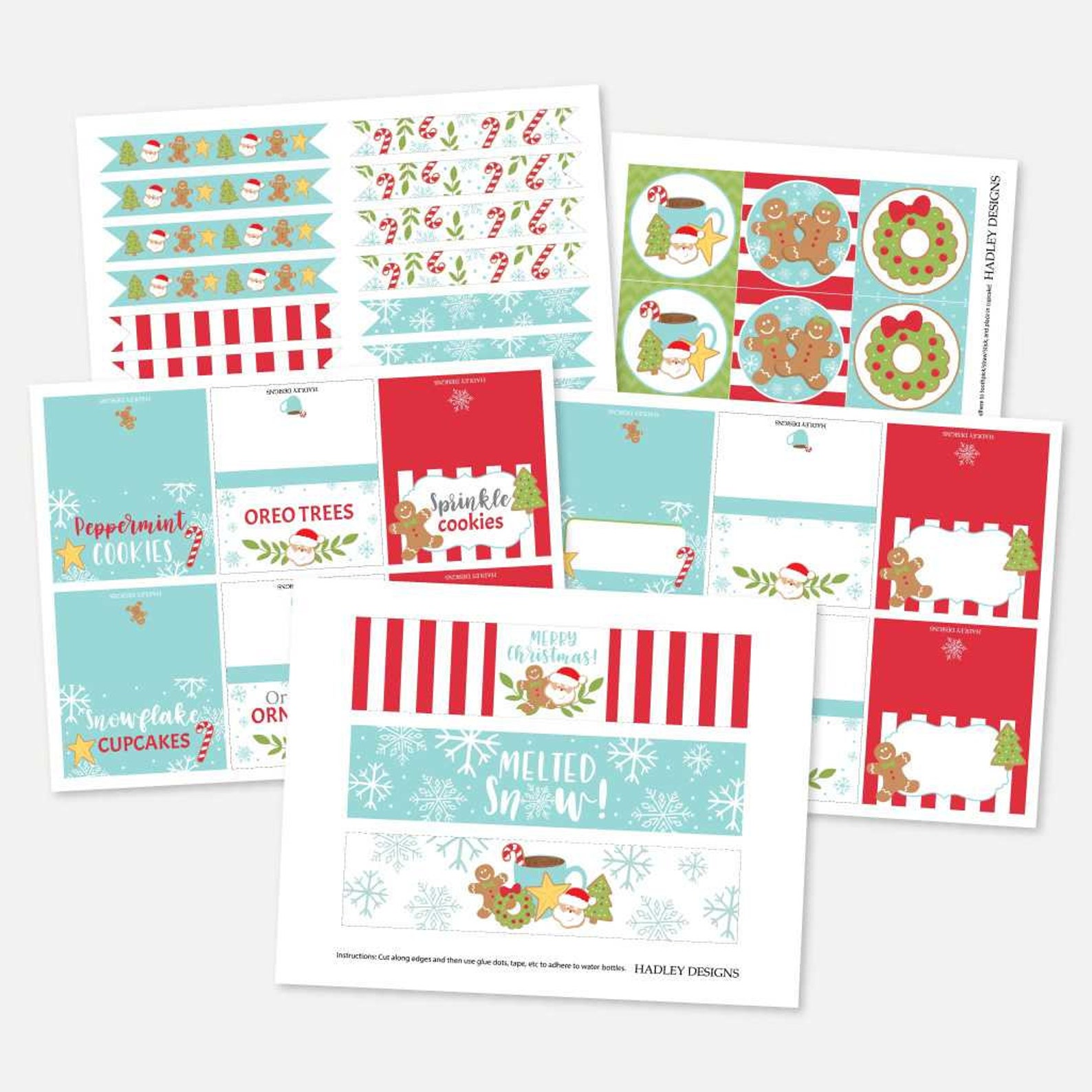 Editable Water Bottle Labels, Customized Water Bottle Labels, Bottle ...