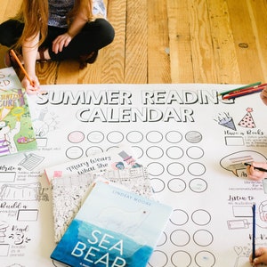 Reading Calendar for Kids, Reading Wall Calendar, Monthly Reading ...