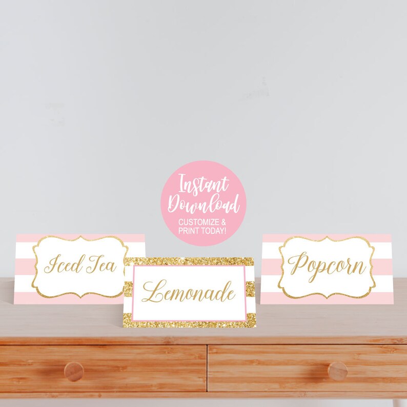 Editable Food Labels, Food Labels Printable, Printable Buffet Tags ...