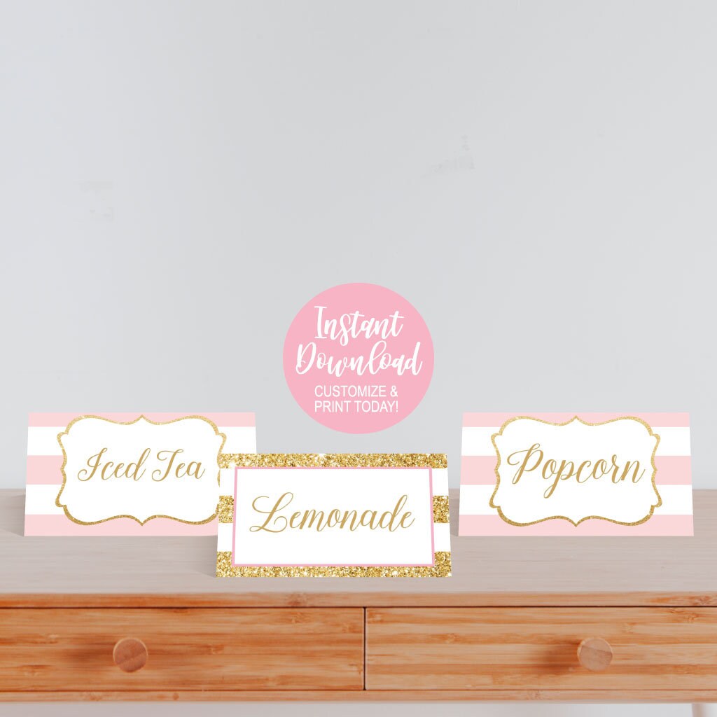 Editable Food Labels, Food Labels Printable, Printable Buffet Tags ...