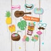 Luau Party Photo Booth Props Template Luau Photo Booth Prop Printable ...
