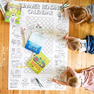 Summer Bucket List, Kids Reading Log, Kids Reading Chart, Book Tracker ...