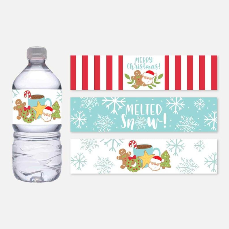 Editable Water Bottle Labels Customized Water Bottle Labels - Etsy