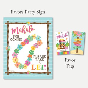 Luau Party Complete Package Templates Luau Printables Luau - Etsy