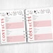 Address Book Template Cute Address Book Printable Address - Etsy