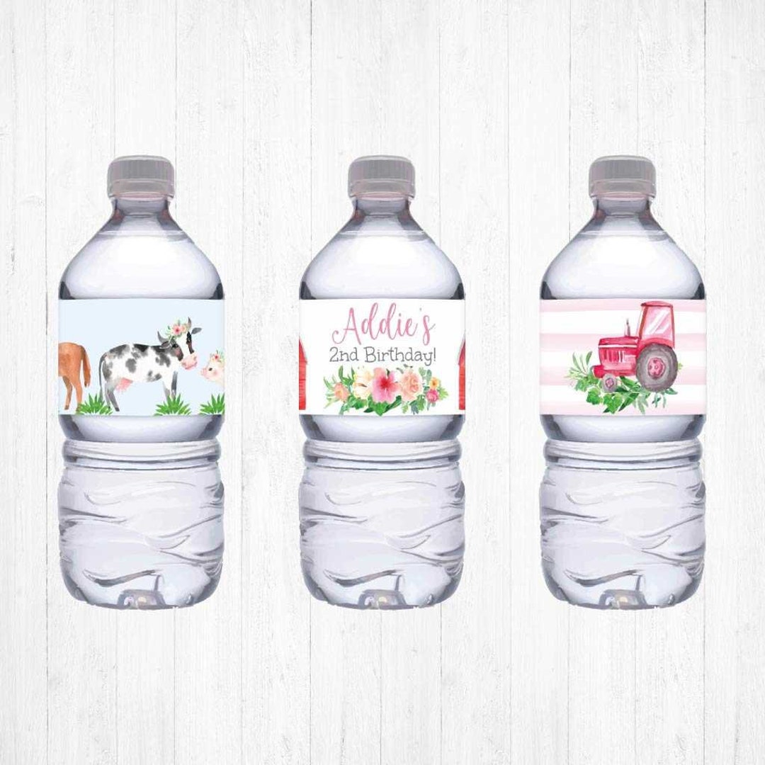 Printable Bottle Labels, Printable Wrappers, Personalized Bottle Labels ...