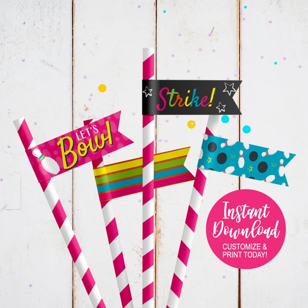 Paper Straw Tags, Personalized Straw Flags, Toothpick Flags Custom ...