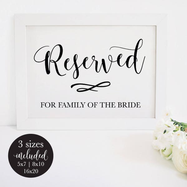 Reserved Table Svg - Etsy
