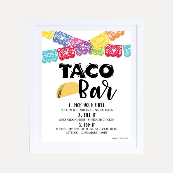 Taco Bar Sign - Etsy