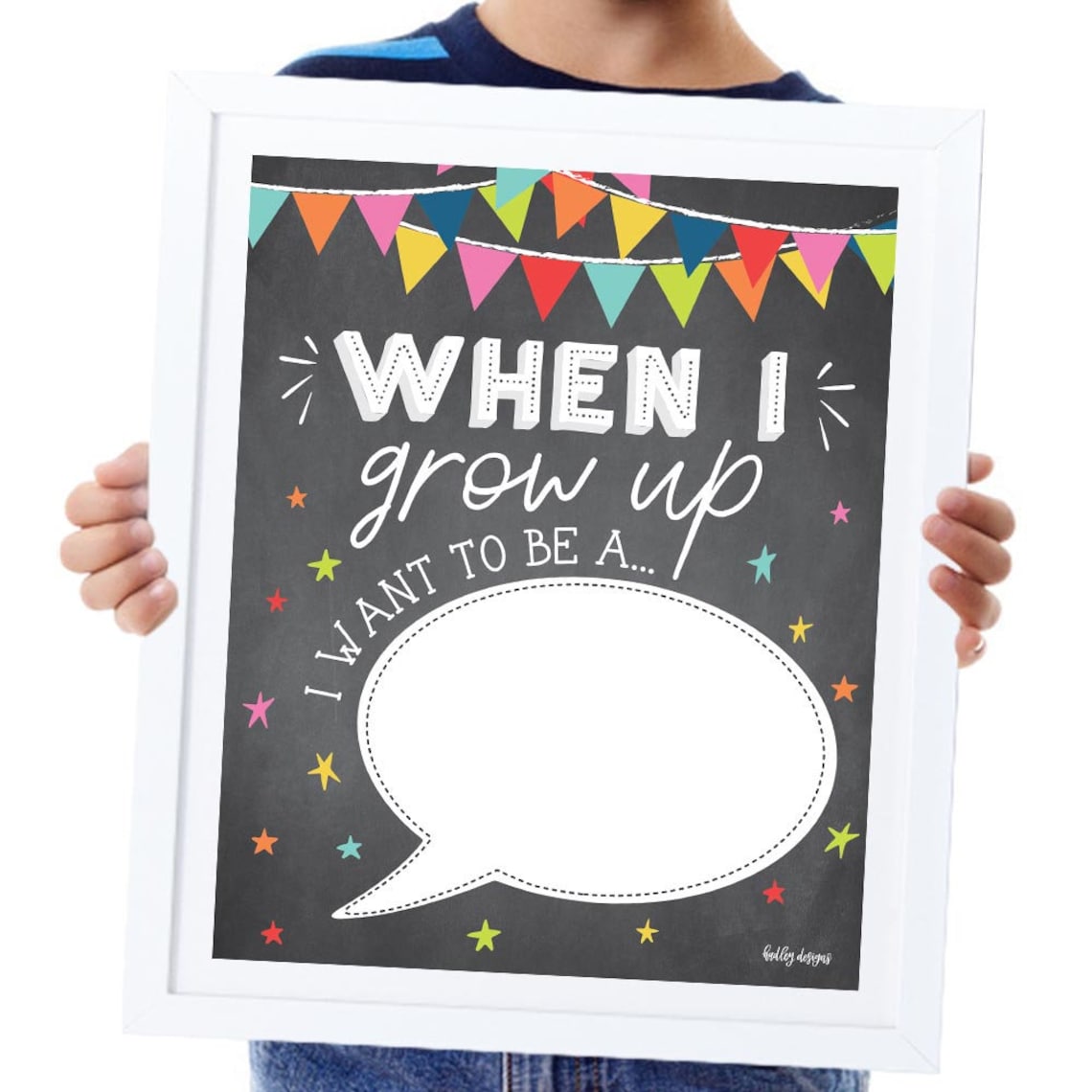 When I Grow up Sign Template - When I Grow up I Want to Be Printable ...