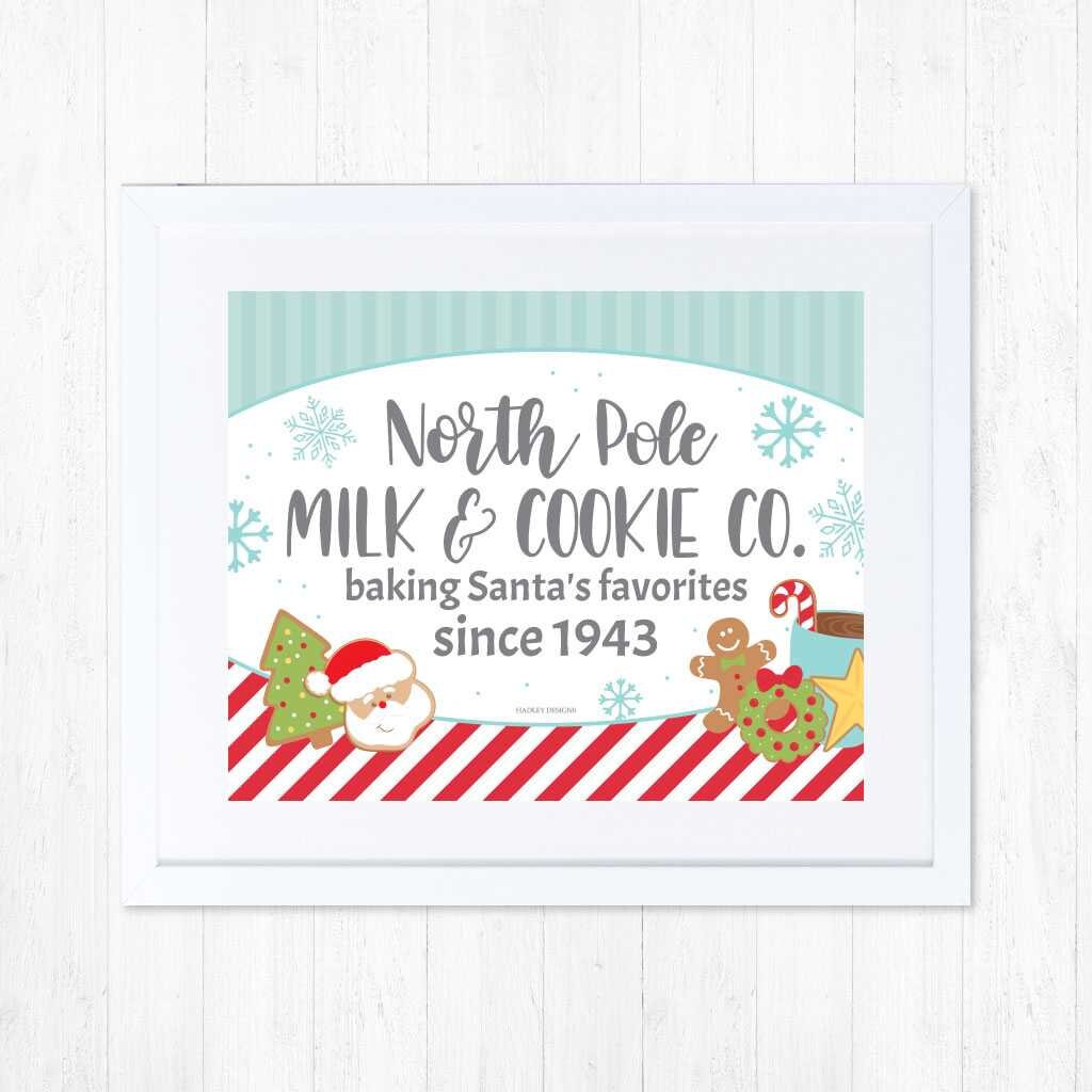 Christmas Cookie Exchange Signs Set Templates Christmas Sign - Etsy