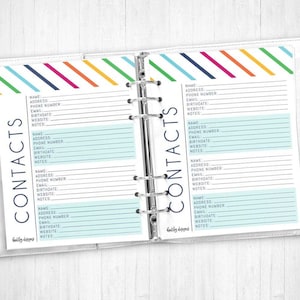Address Book Template - Cute Address Book Printable, Address Book ...
