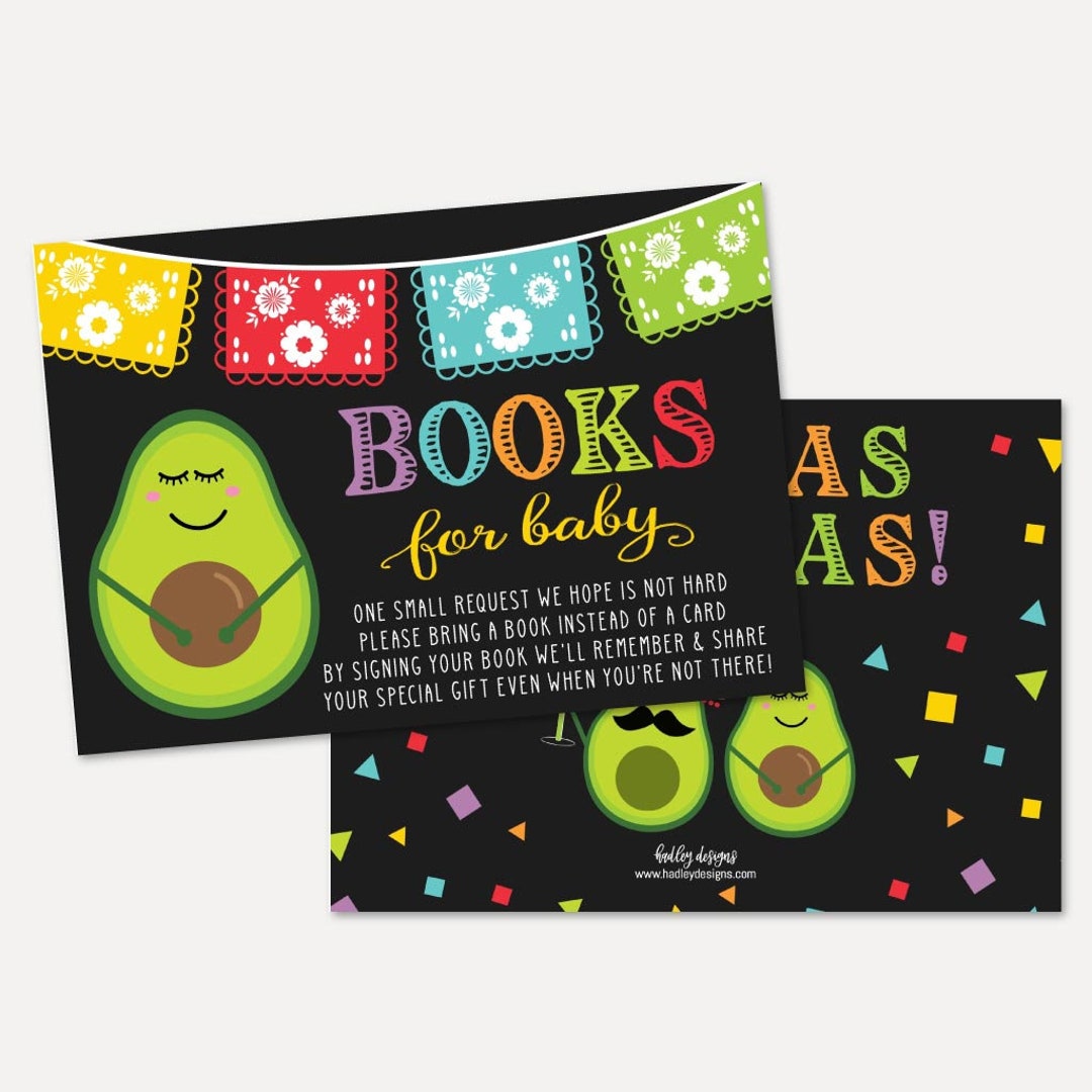 Fiesta Baby Shower Book Request Template - Baby Shower Games Printable ...