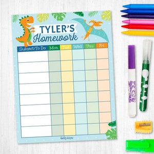 Weekly Chart for Kids Printable Goal Planner Printable Goal - Etsy