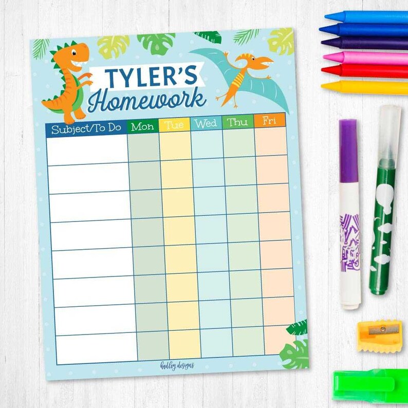 Weekly Chart for Kids Printable Goal Planner Printable Goal | Etsy