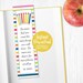 Bookmark Personalized School Printable Classroom Printables - Etsy