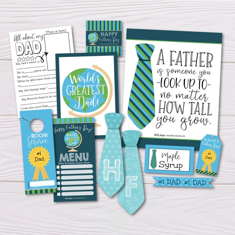 Fathers Day Tags, Printable Labels, Printable Tags, DIY Printable ...