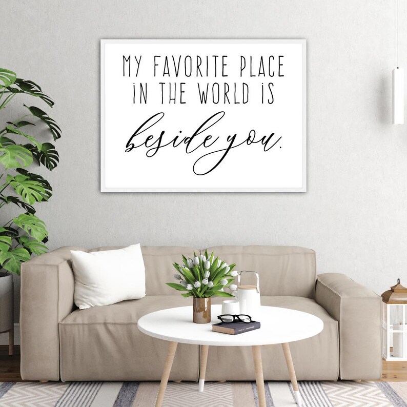 My Favorite Place Sign Printable Wall Art Quotes Digital Art - Etsy
