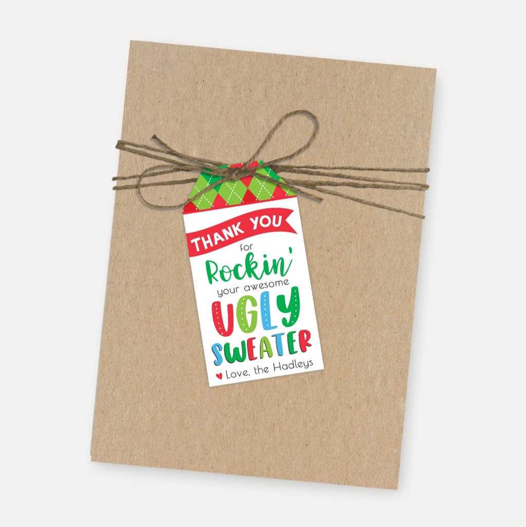 Ugly Sweater Party Supplies, Ugly Sweater Straw Flags, Tacky Sweater ...