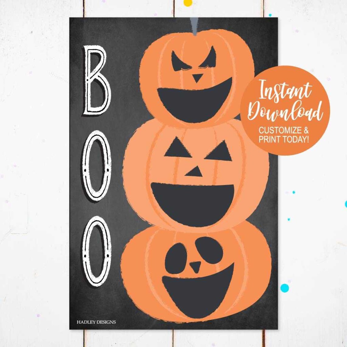 Printable Party Games, Pumpkin Toss Game, Pumpkin Games, Pumpkin Bean ...
