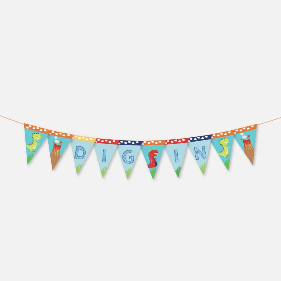 Birthday Banner Pennant Template