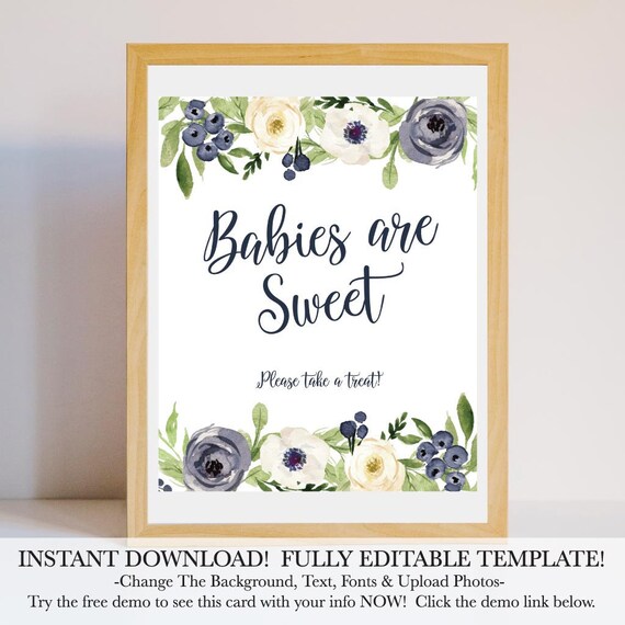 Printable Welcome Sign Baby Shower Decoration Girl Baby Boy | Etsy