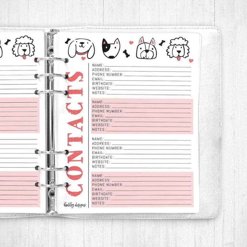 Address Book Template Cute Address Book Printable Address - Etsy