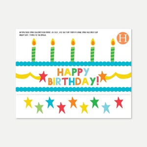 Kids Birthday Crown Template, Printable Birthday Headband, Editable ...