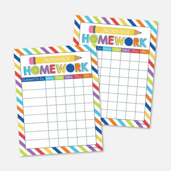 Weekly Chart for Kids Printable Goal Planner Printable Goal - Etsy