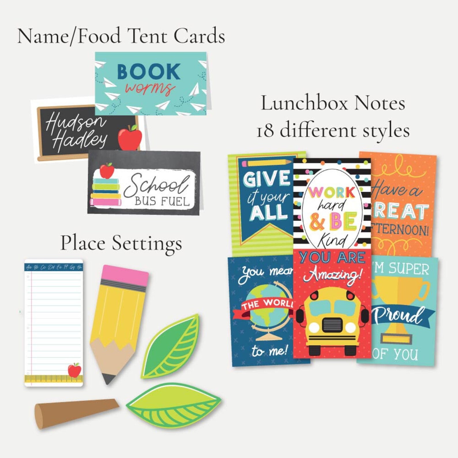 Back to School Package Printable Back to School Sign | Etsy