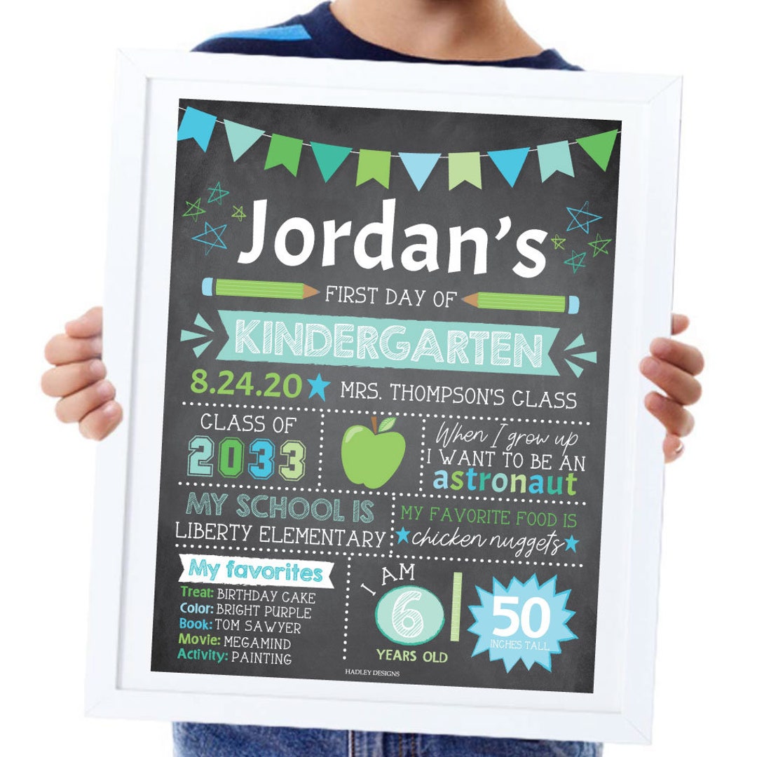 Back to School Sign Template Back to School Sign Chalkboard - Etsy