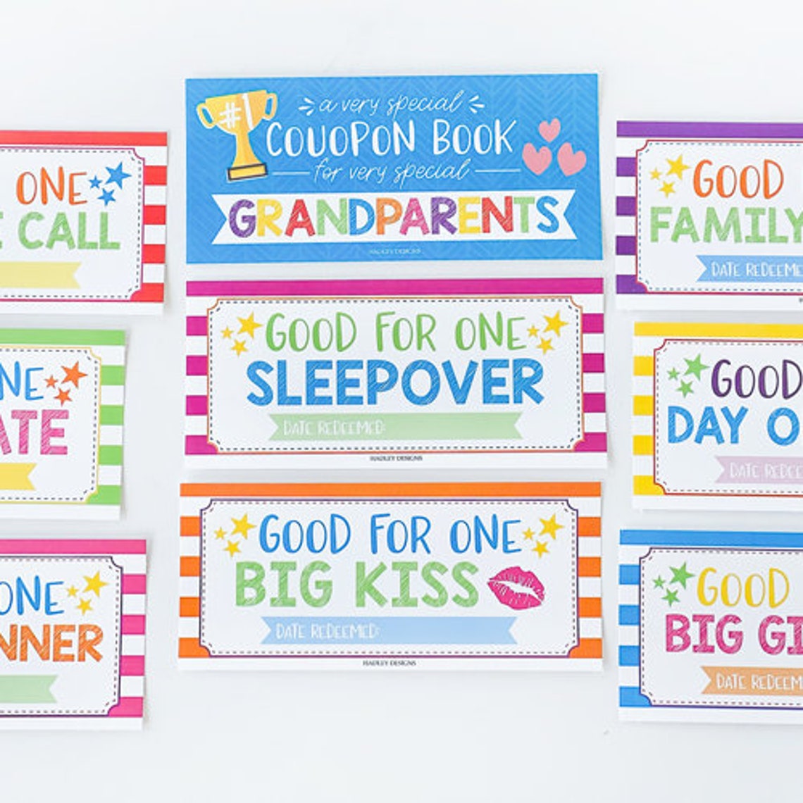 Grandparents Day Printable Coupon Book, Mothers Day Gift for Grandma ...