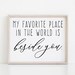 My Favorite Place Sign, Printable Wall Art Quotes, Digital Art ...