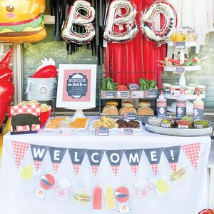 Printable Summer BBQ Complete Set Outdoor Grill Decor - Etsy