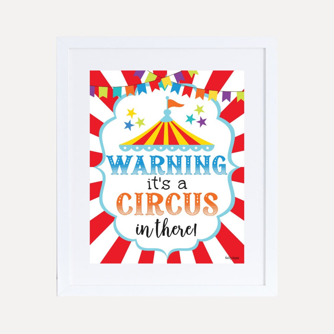 Carnival Kids Party Welcome Sign Template Birthday Welcome ...