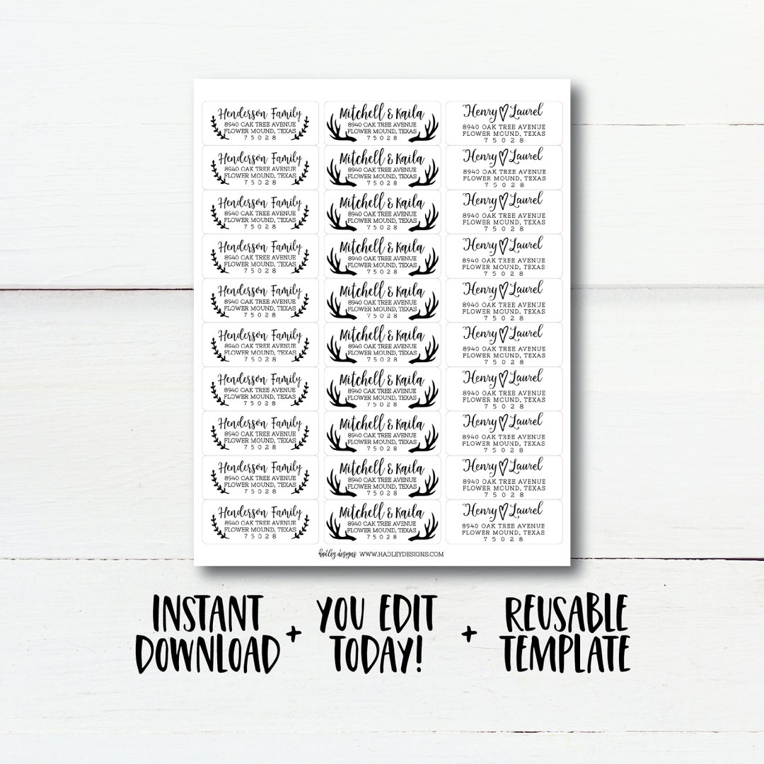 Return Stickers, Custom Labels, Wedding Labels, Envelope Labels ...