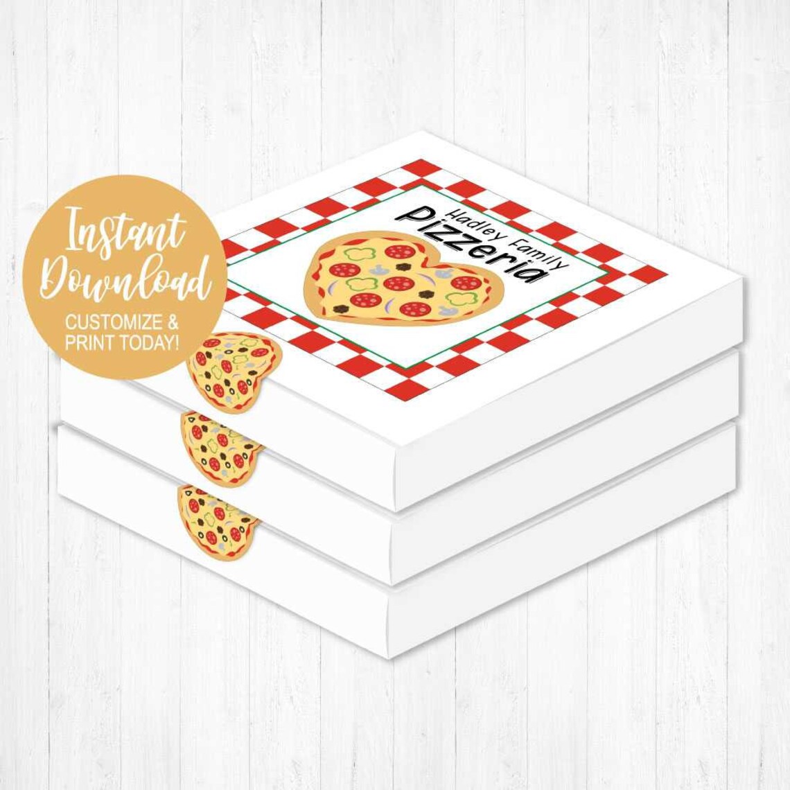Favor Stickers Printable, Favors Stickers Birthday, Pizza Labels, Pizza ...