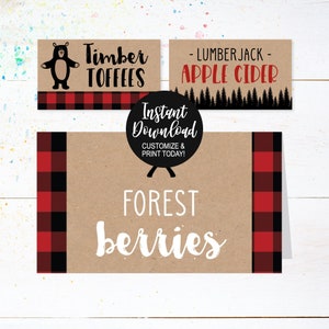 Printable Food Labels, Editable Food Labels, Editable Buffet Cards ...