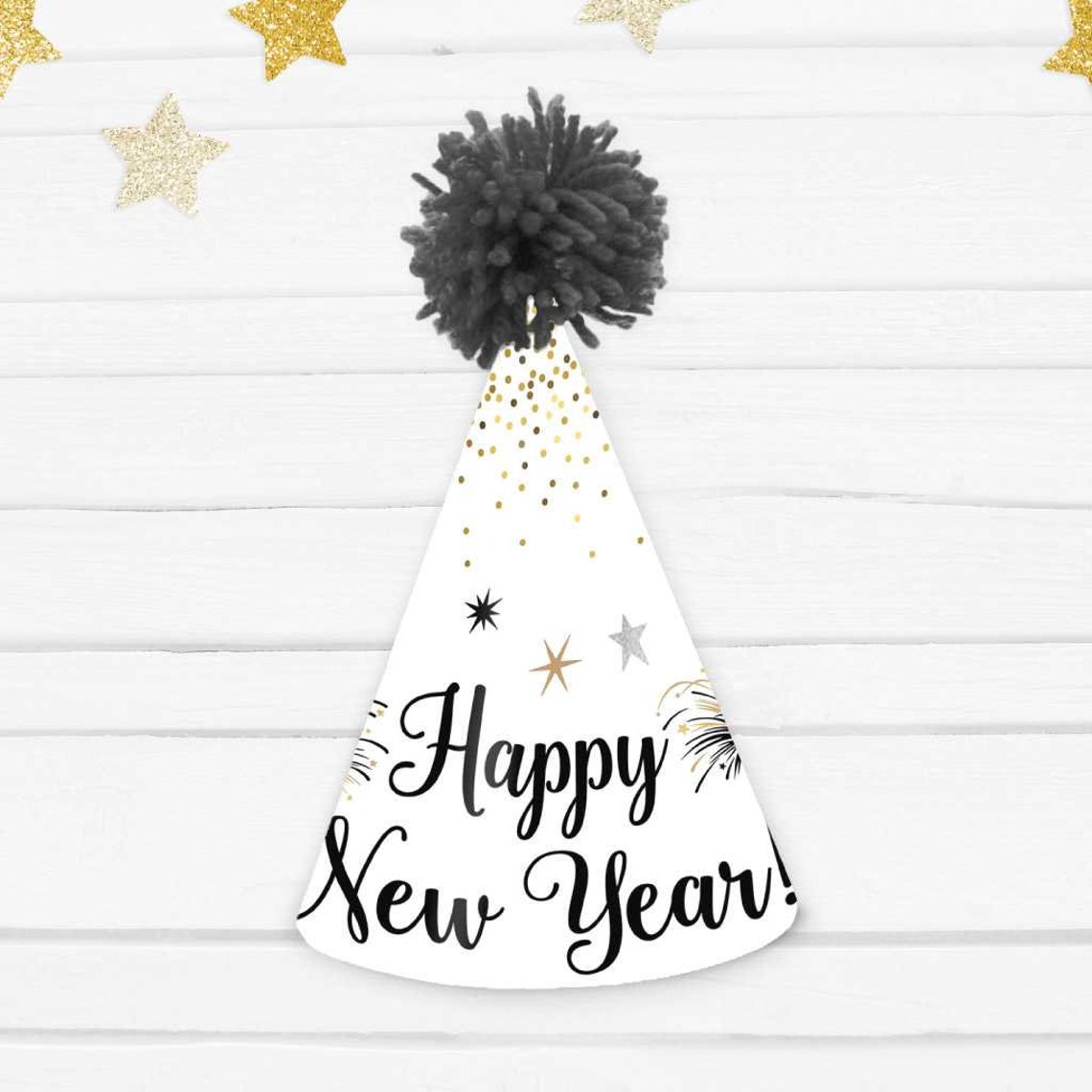 New Years Eve Party Hat Template New Years Party Hat - Etsy