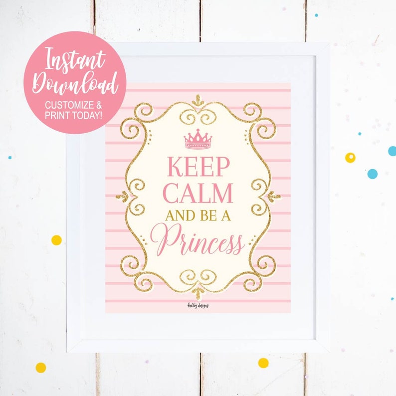 Princess Kid's Party Birthday Sign Birthday Party | Etsy