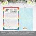 Rainbow Watercolor Word Scramble Games, Word Scramble Baby Shower Game ...