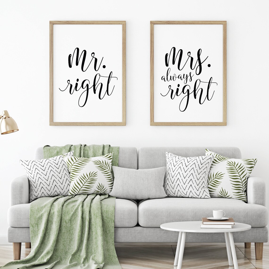 Mr. Right and Mrs. Always Right Printable Sign Set Printable - Etsy