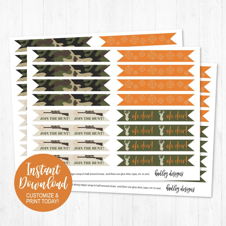 Printable Flags Straw Flag Printable Digital Straw Flags - Etsy