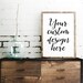 Printable Personalized Art, Custom Wall Sign, Your Own Custom Sign ...