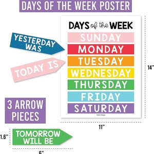 Colorful Classroom Calendar Set Bulletin Board Sets for Teachers ...