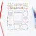 All About Grandma AND All About My Grandpa Printable Template, DIY ...