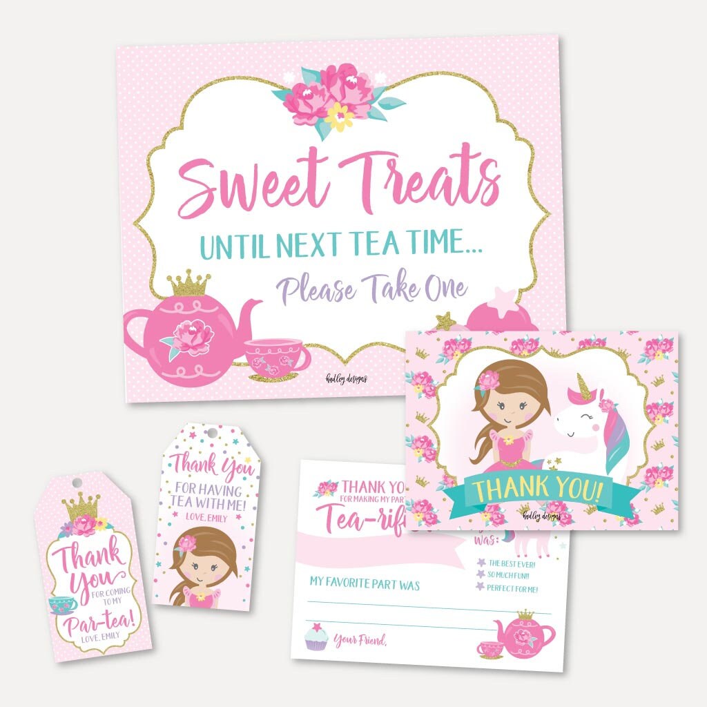 Thank You For Coming Sign Kids Thank You Cards Fill In The | Etsy