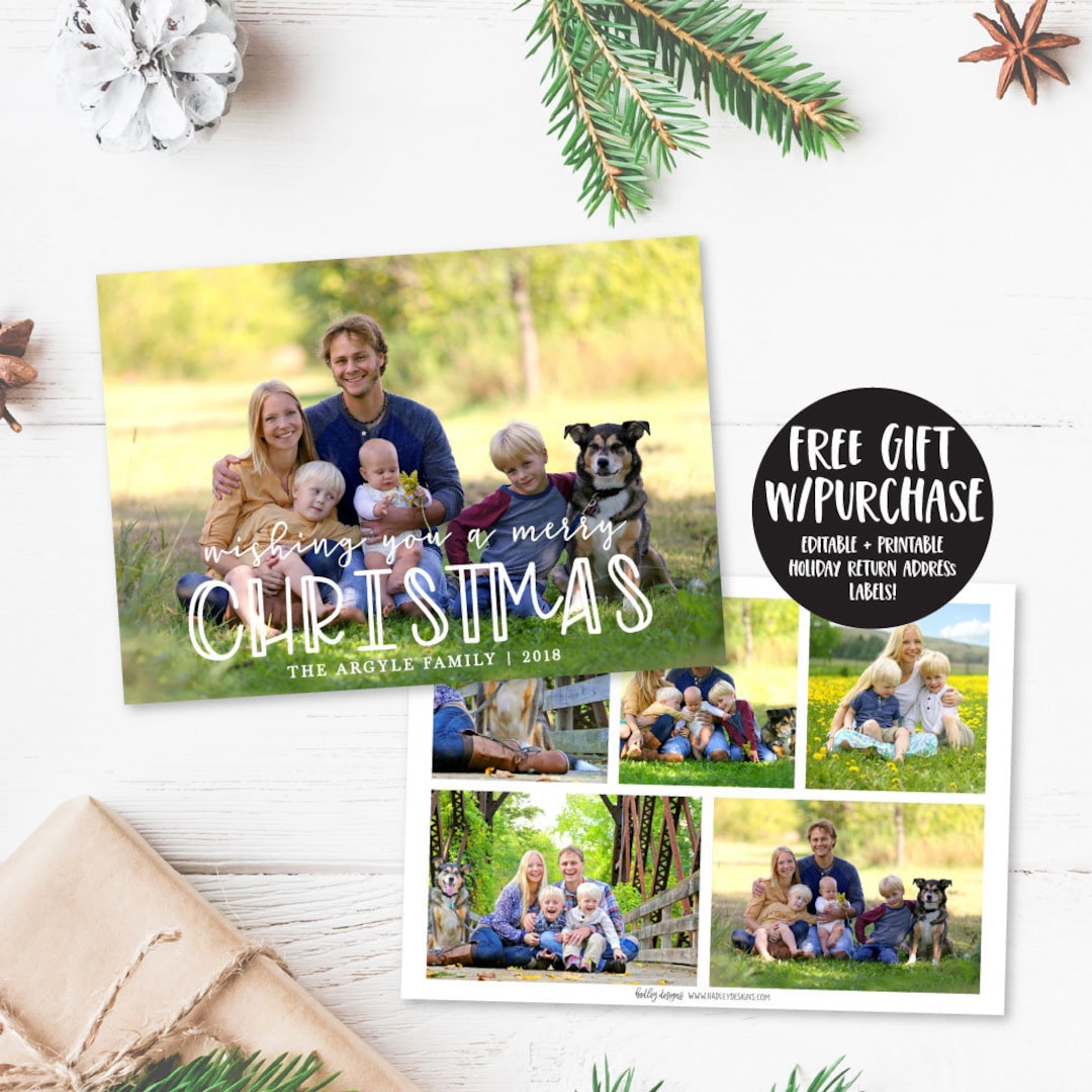 Christmas Card Photo, Custom Photo Card, Digital Christmas Card ...