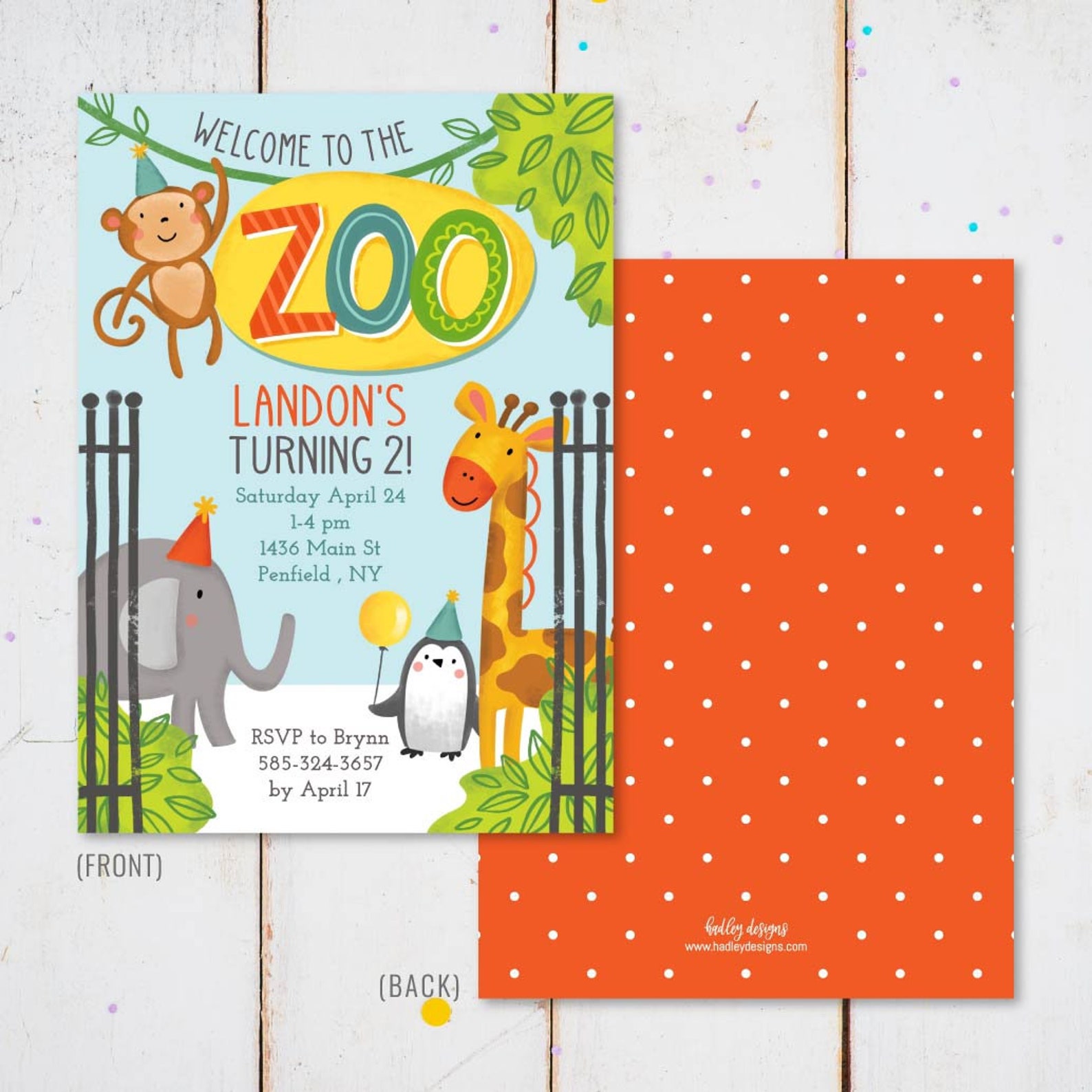 Zoo Invite Print Zoo Party Ideas Zoo Birthday Invitation - Etsy UK