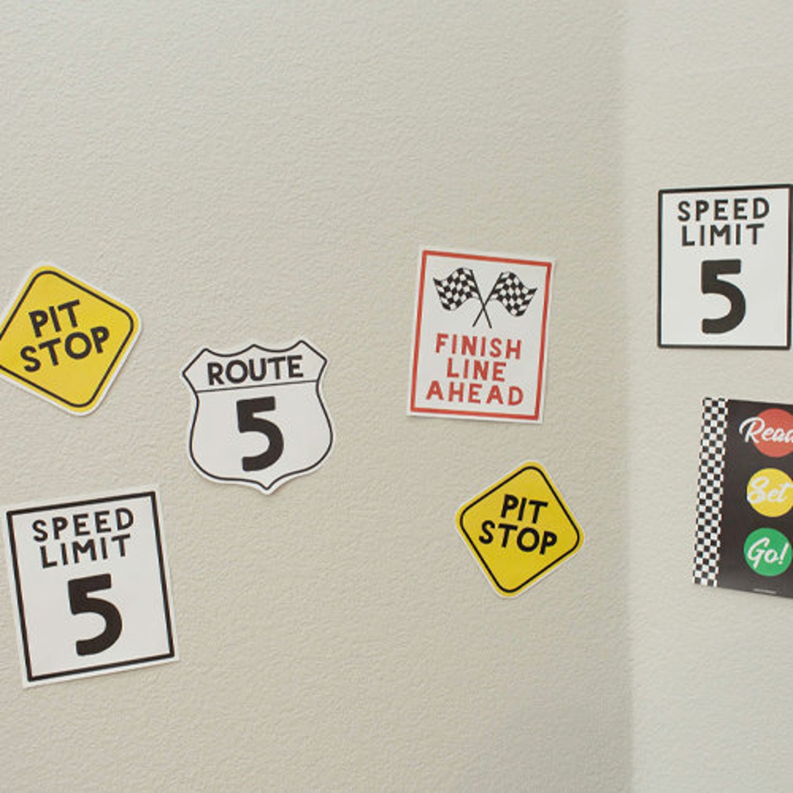 Printable Race Car Birthday Decorations Set Racecar Driver - Etsy